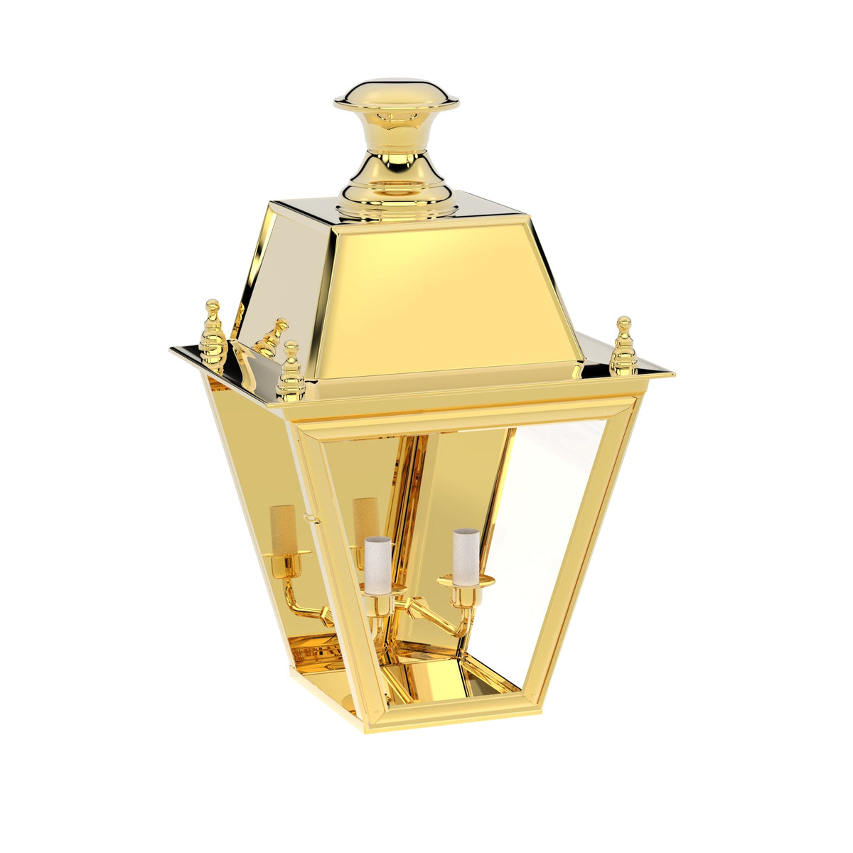 Glen Devon Wall Lantern With Finials- Large – Ann-Morris Inc