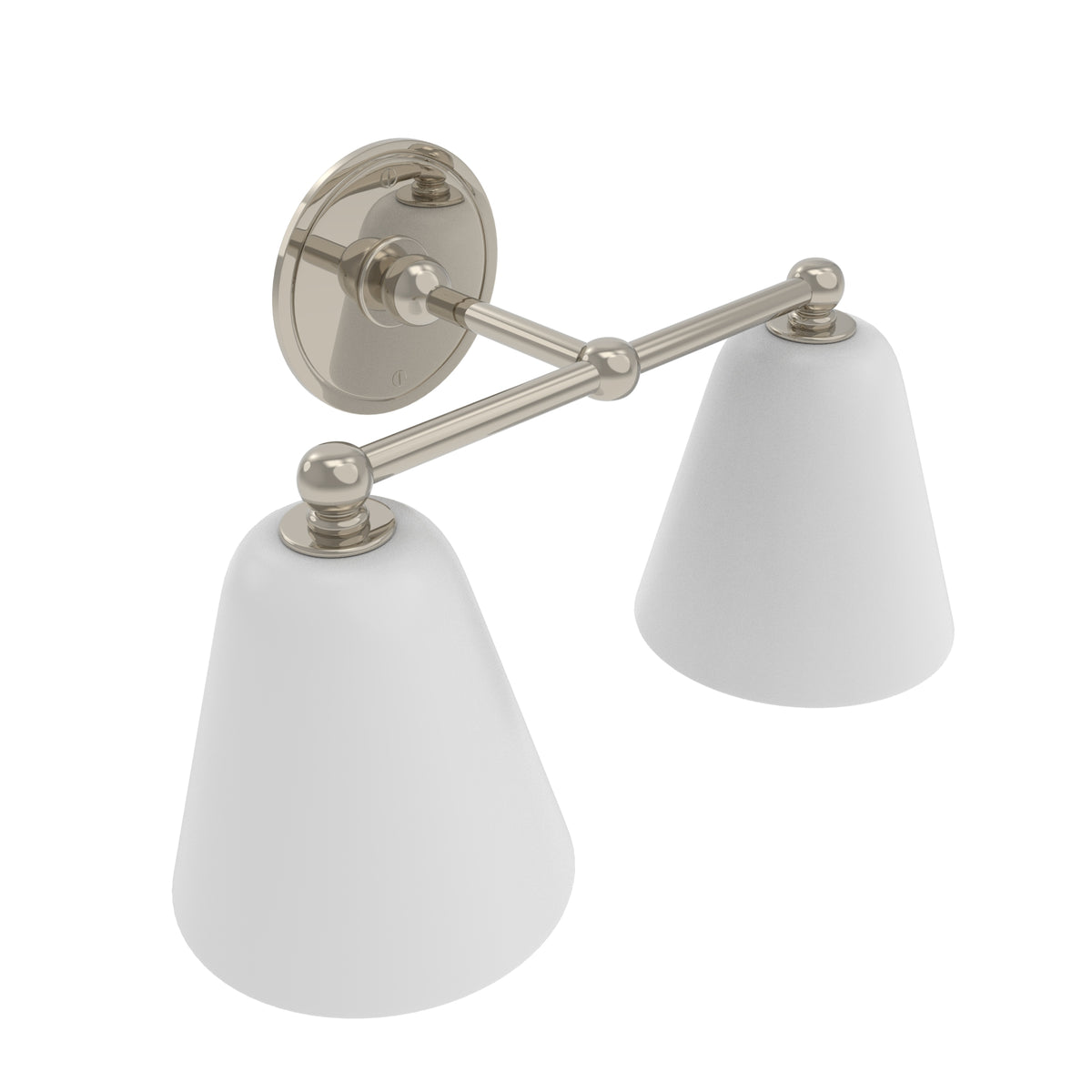 PT T-Bar Sconce - White Glass Shade – Ann-Morris Inc