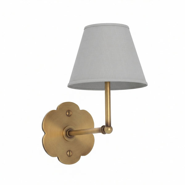 Petite Sconce - Floral Backplate – Ann-Morris Inc