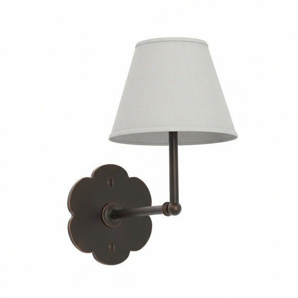 Petite Sconce - Floral Backplate – Ann-Morris Inc