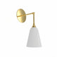 Petite Sconce with Mini White Shade - Round Backplate – Ann-Morris Inc